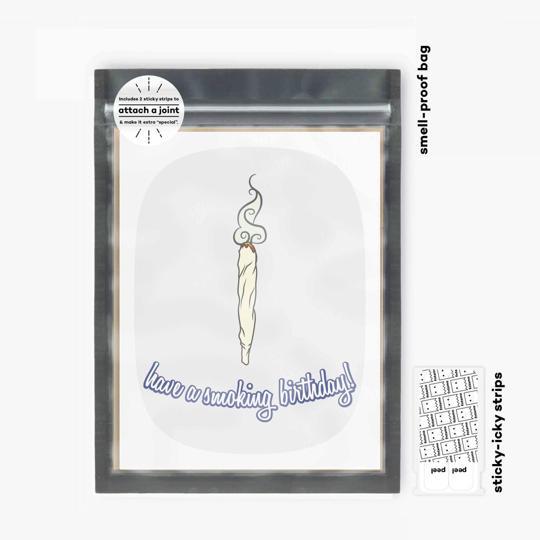 Have a Smoking Birthday Stoner Card, Weed Birthday Card, Stoner ...
