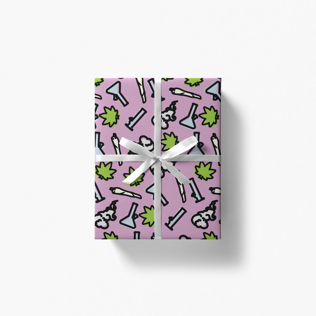 Weed Wrapping Paper Weed Gift Wrap for 420, Stoner Gift Wrap, Cannabis ...