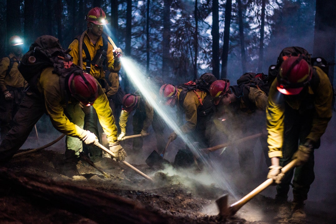 Fine Art Photography Prints "night Dig": Wildland Fire, Firefighting ...