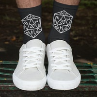 Cute Druid Dnd Socks, Mushrooms and Flowers Socks, Dnd Funny Socks, Dnd ...