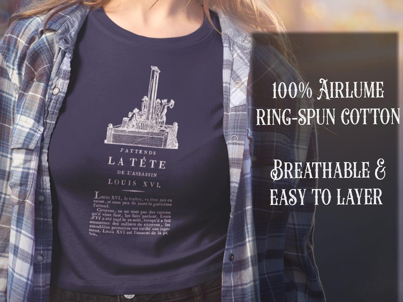 French Revolution T-shirt, Louis XVI Execution Tee, Vintage Guillotine ...