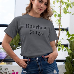 Bourbon and Rye T-shirt | Whisky Shirt | Bourbon Apparel | Rye Whiskey ...