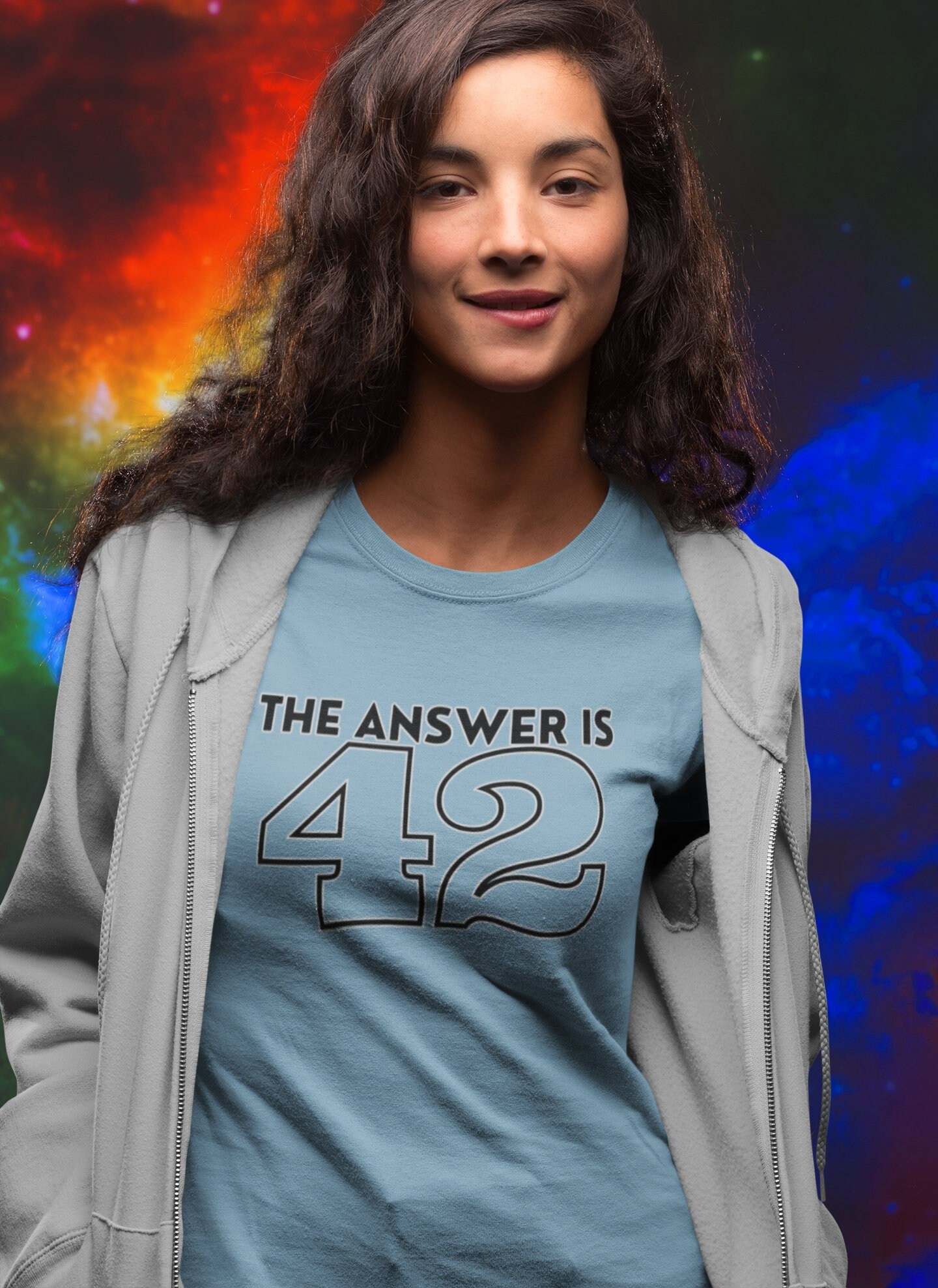 Answer is 42 Hitchhikers Guide to the Galaxy T-shirt the Answer to ...