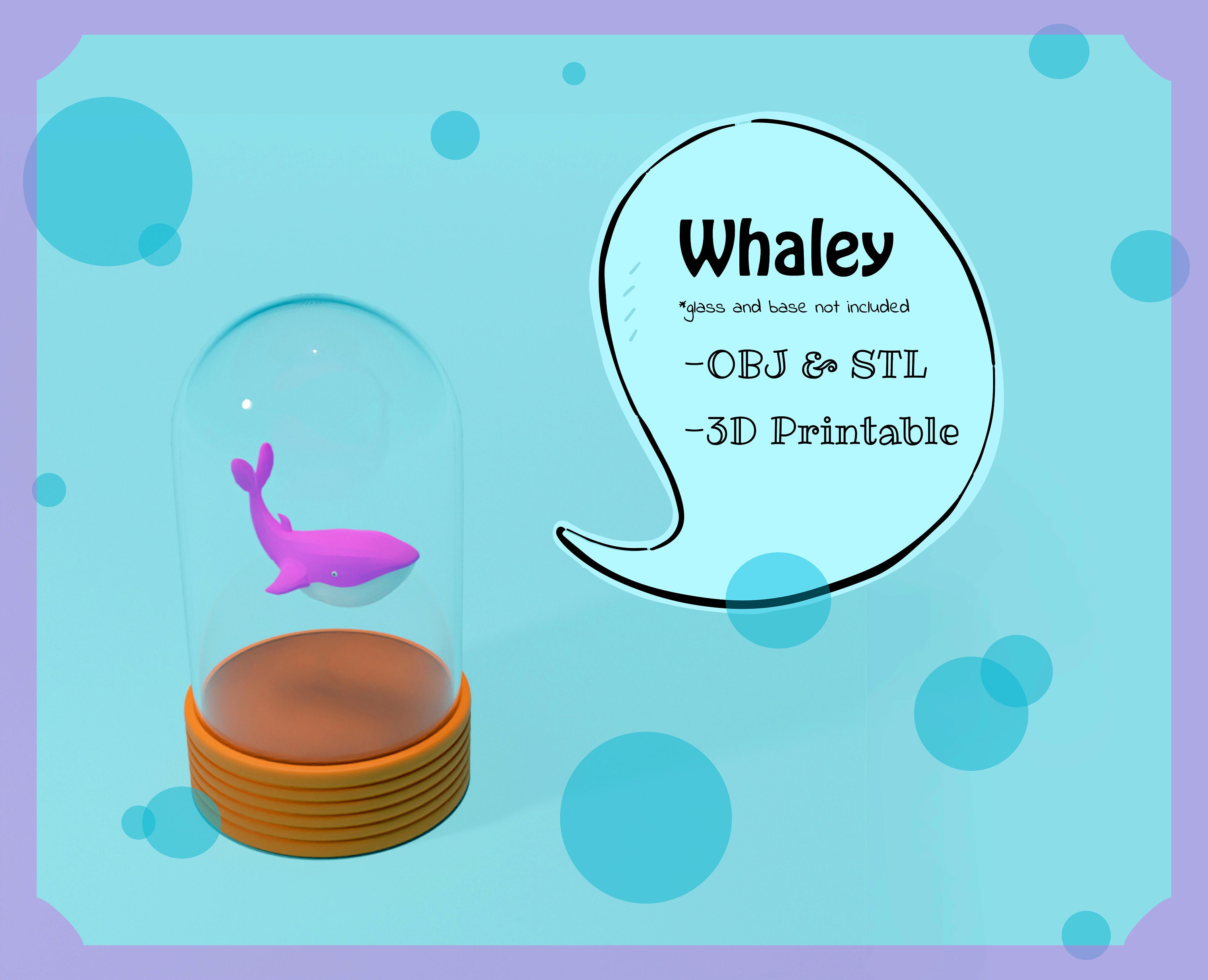 Whaley Whale Model 3D Print Ready File OBJ&STL - Etsy