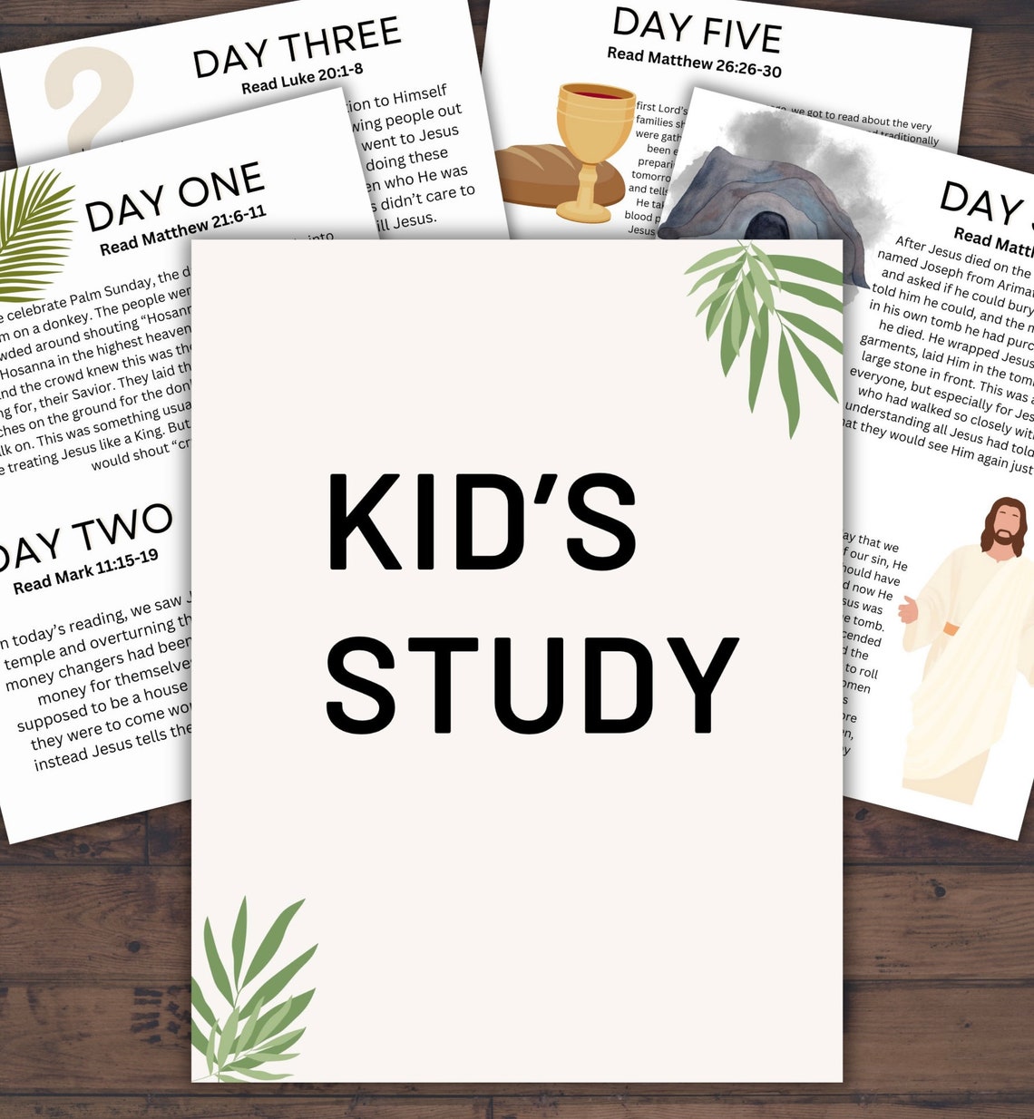 Holy Week Unit Study, Holy Week Devotional Set for Mom and Kids ...