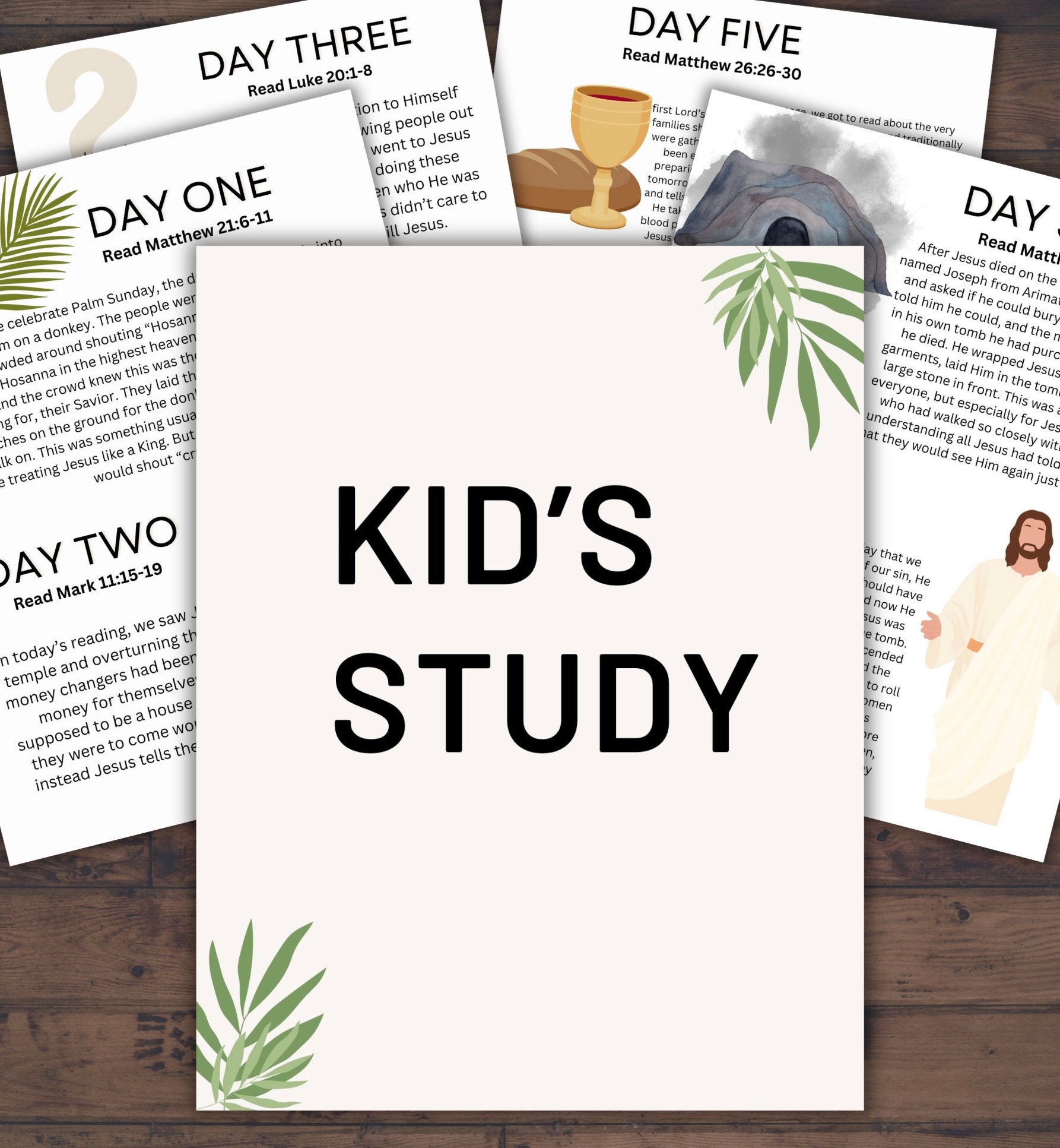 Holy Week Unit Study, Holy Week Devotional Set for Mom and Kids ...