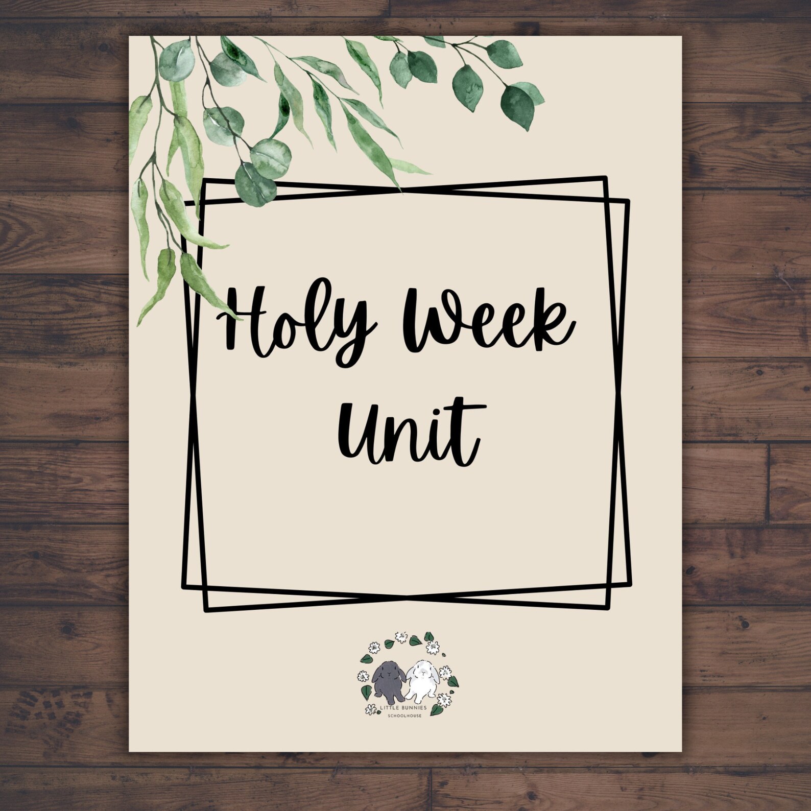 Holy Week Unit Study, Holy Week Devotional Set for Mom and Kids ...
