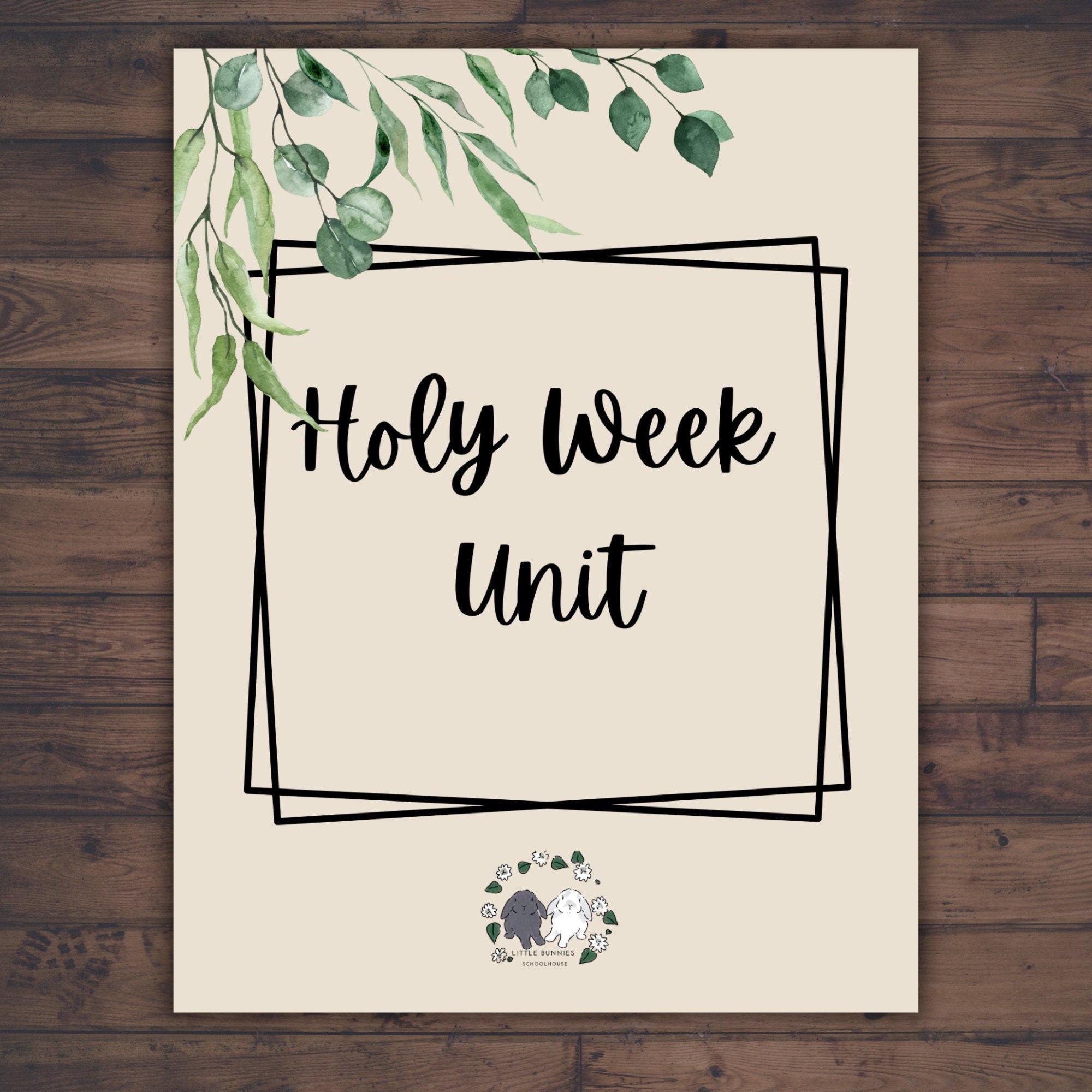 Holy Week Unit Study, Holy Week Devotional Set for Mom and Kids ...