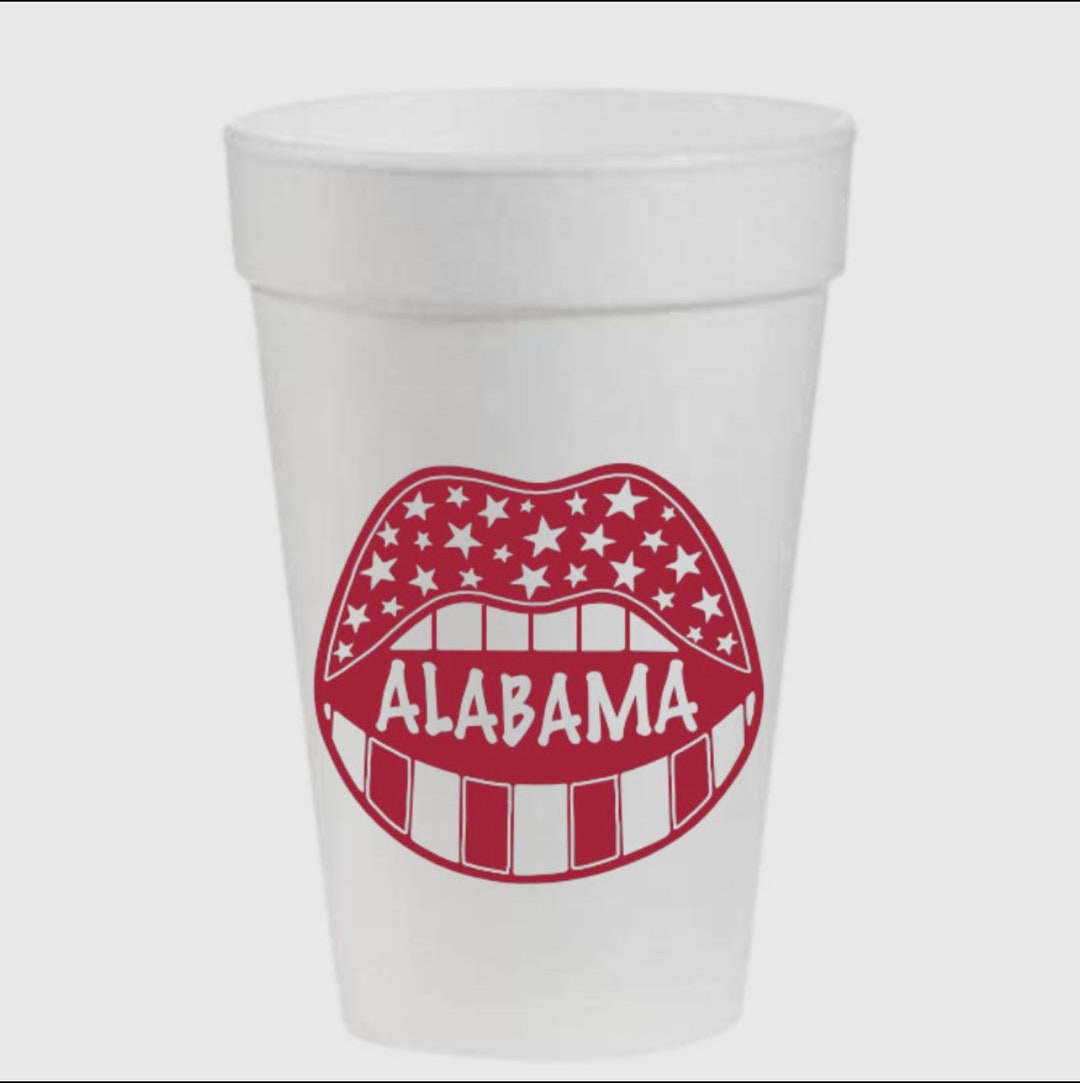 Alabama Set of 12 Styrofoam Cups 16oz. - Etsy