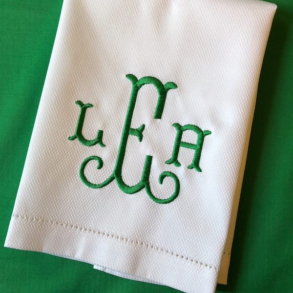 Fishtail Monogram - Etsy