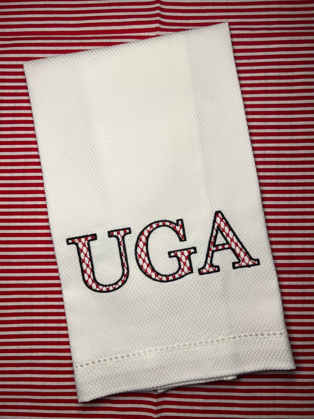 UGA - Georgia Huck Towel - Etsy