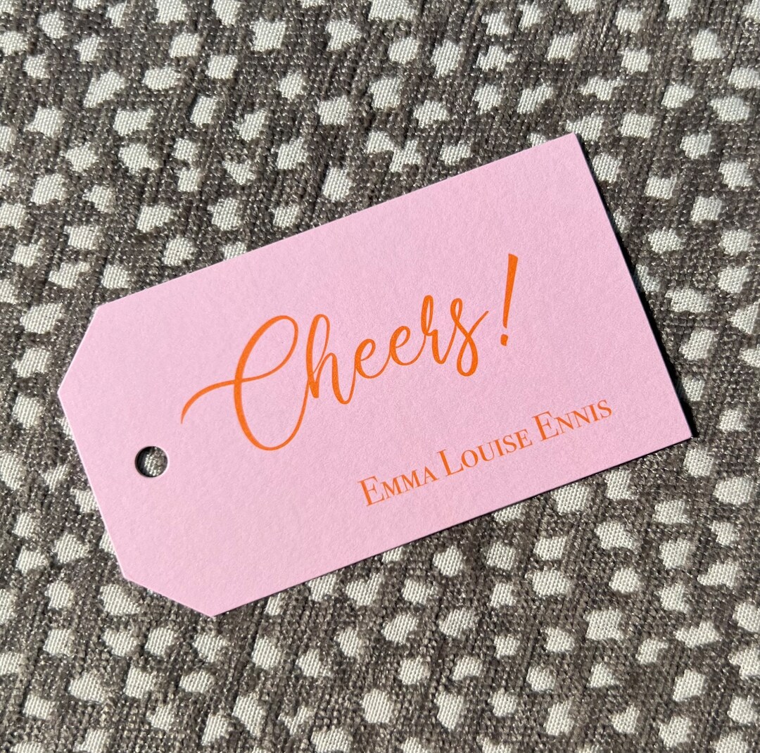 Cheers! Gift Tag - Etsy