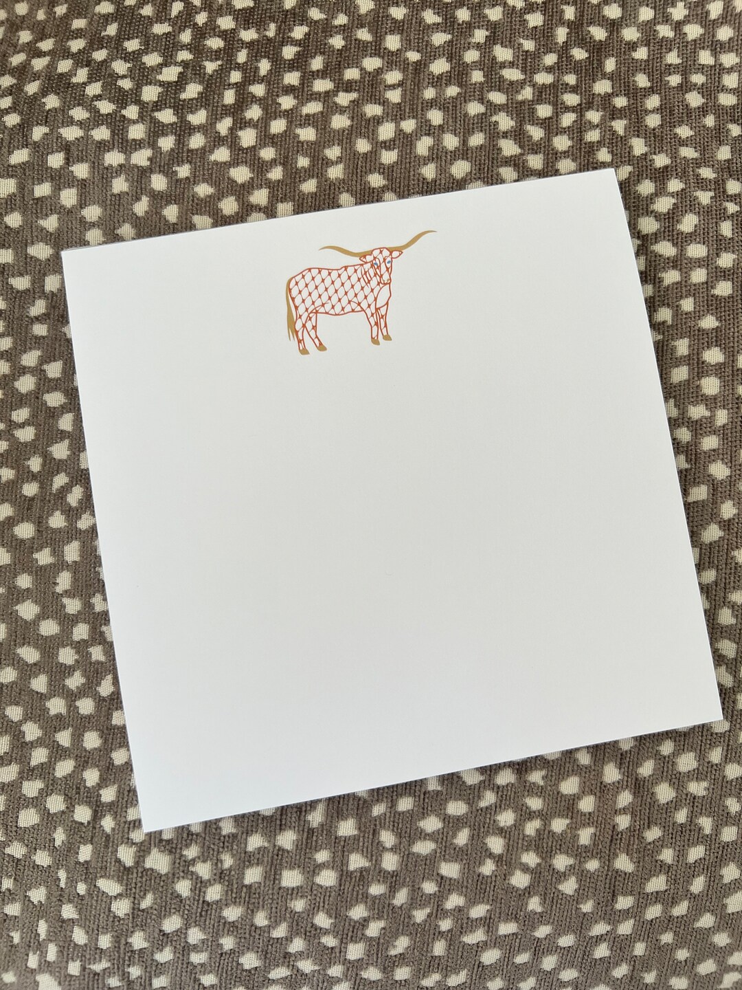 Longhorn 5.5” Square Notepad - Etsy