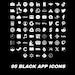 Ios App Icon Bundle - Black (95 Icons) - Etsy