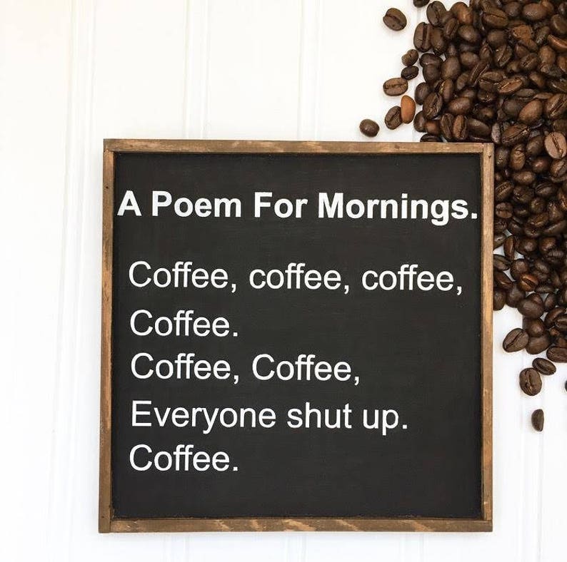 Witty Funny Wooden Coffee Lovers Sign Funny Sign - Etsy