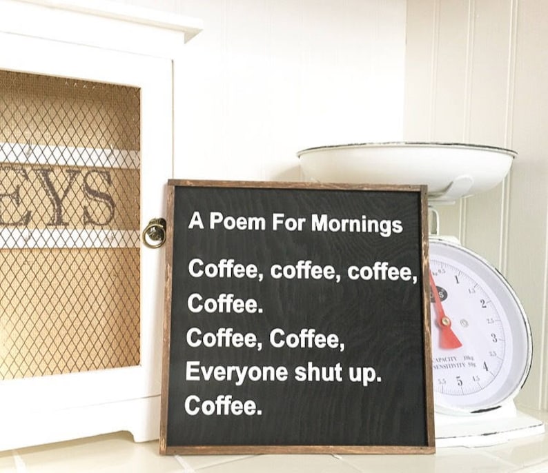 Witty Funny Wooden Coffee Lovers Sign Funny Sign - Etsy