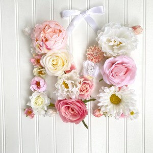 Floral Letter, Flower Letter, Nursery Wall Art, Monogram, Baby Gift ...