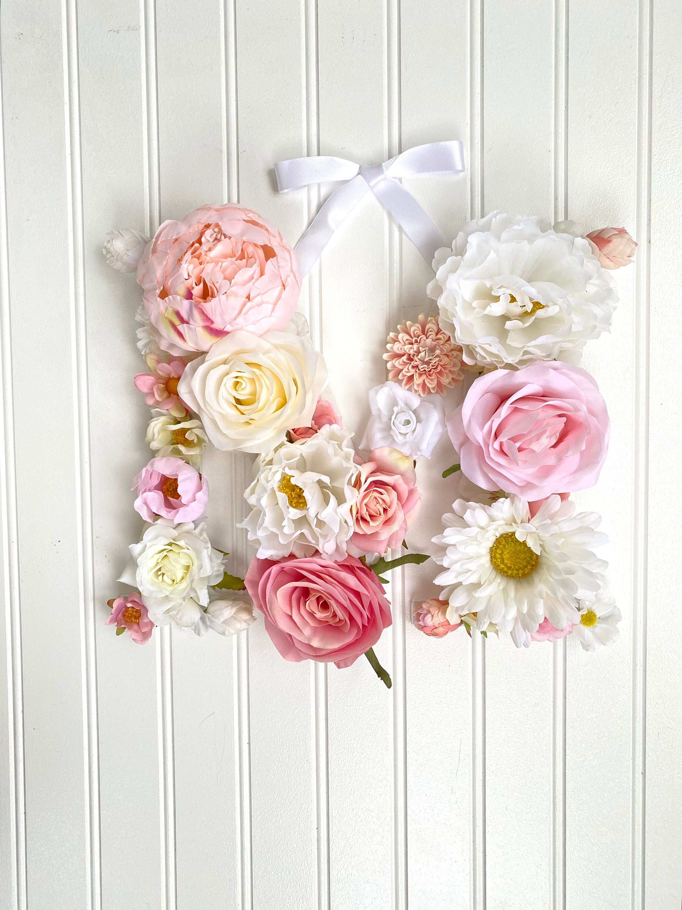 Floral Letter, Flower Letter, Nursery Wall Art, Monogram, Baby Gift ...