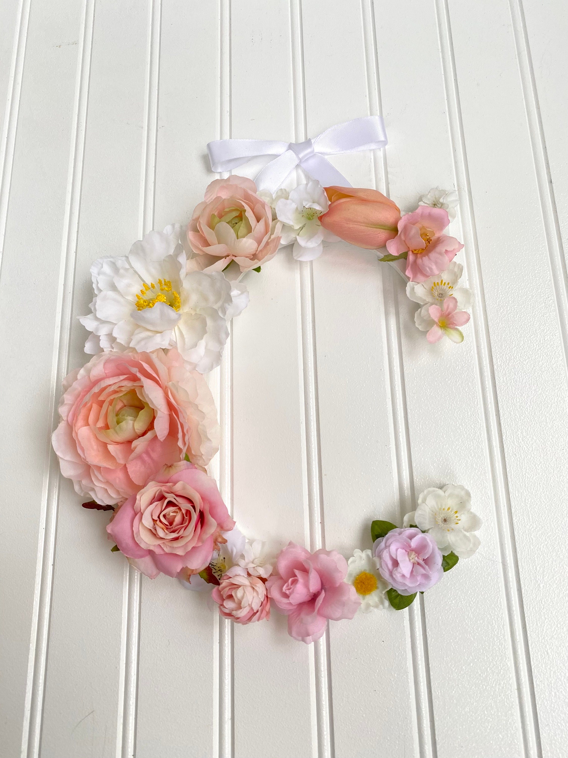 Floral Letter, Flower Letter, Nursery Wall Art, Monogram, Baby Gift ...