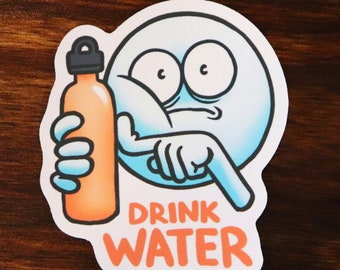 Water Reminder Sticker | Etsy