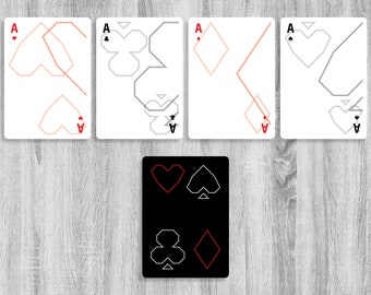 Gradient Playing Cards | Etsy