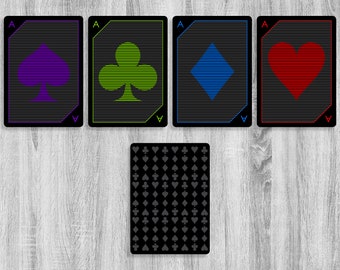 Gradient Playing Cards | Etsy