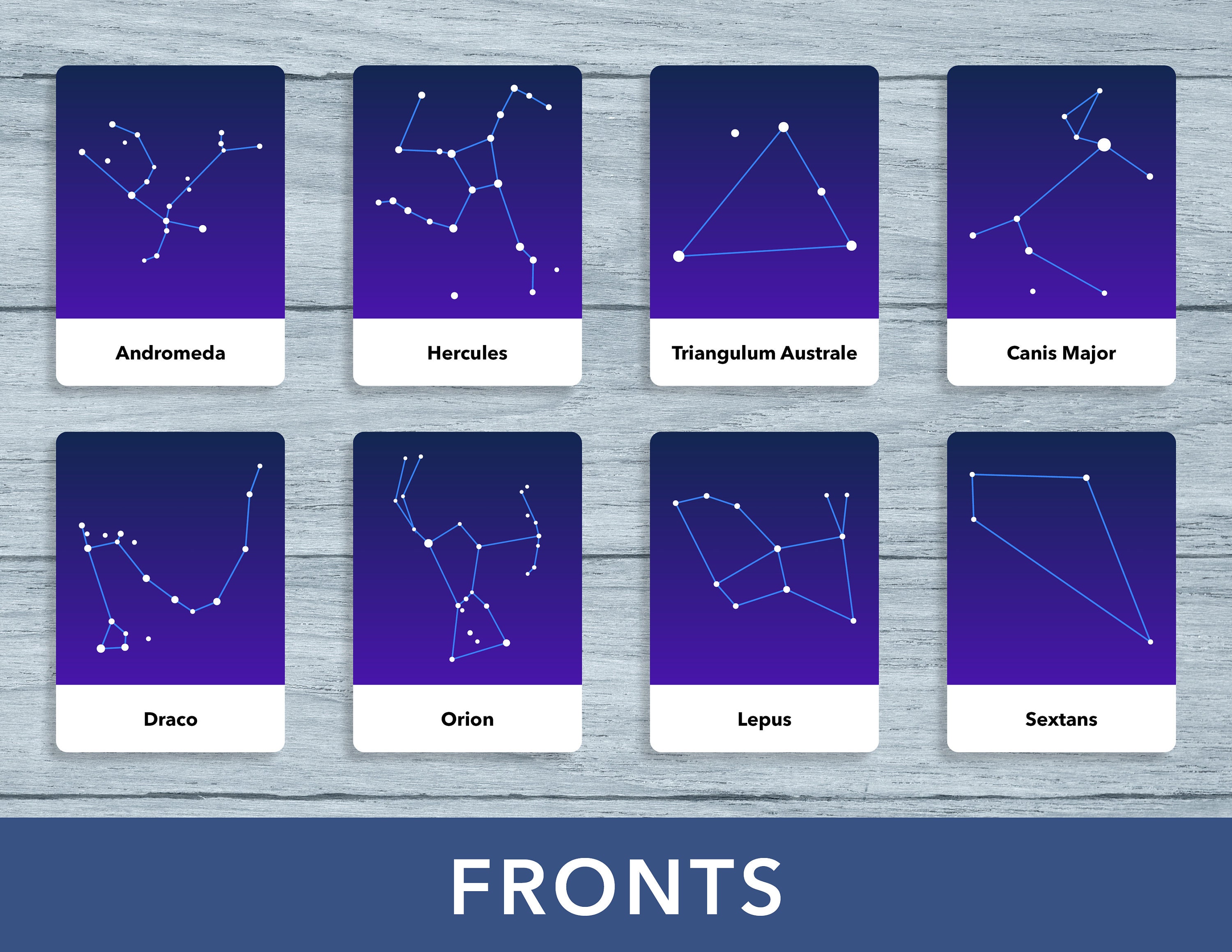 Constellation Cards · Educational Cards · Flash Cards - Etsy