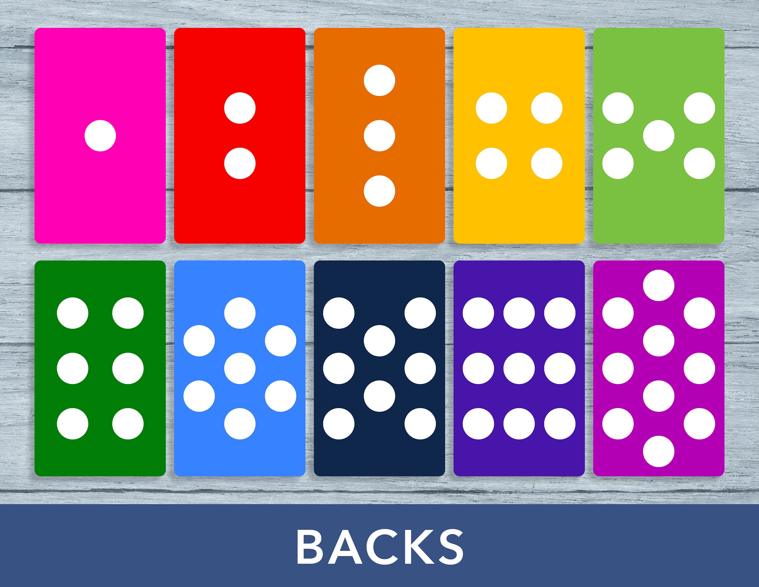 Large Size French Number 0-10 Cards · Educational Cards · Flash Cards ...