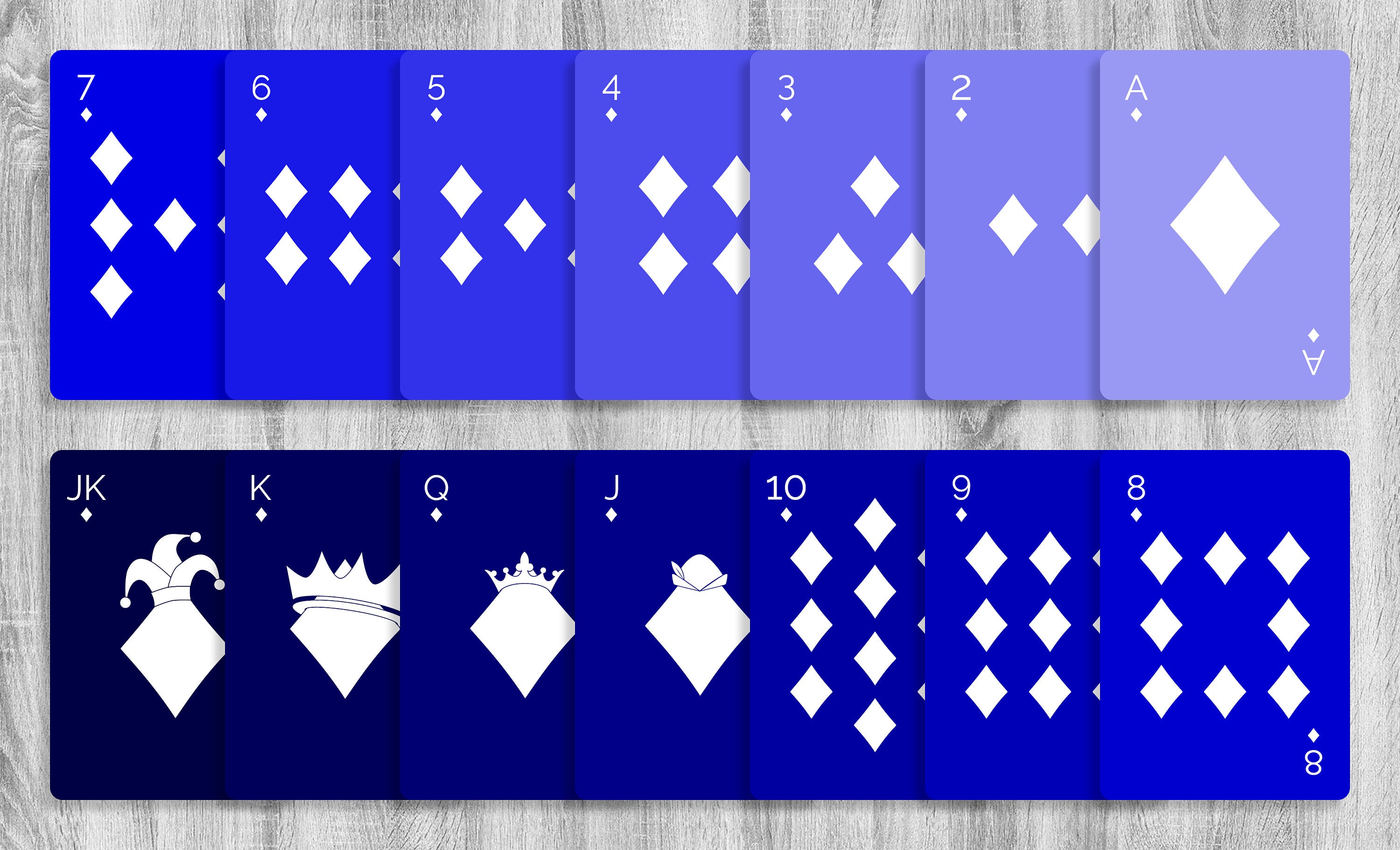 Gradient Playing Cards - Etsy