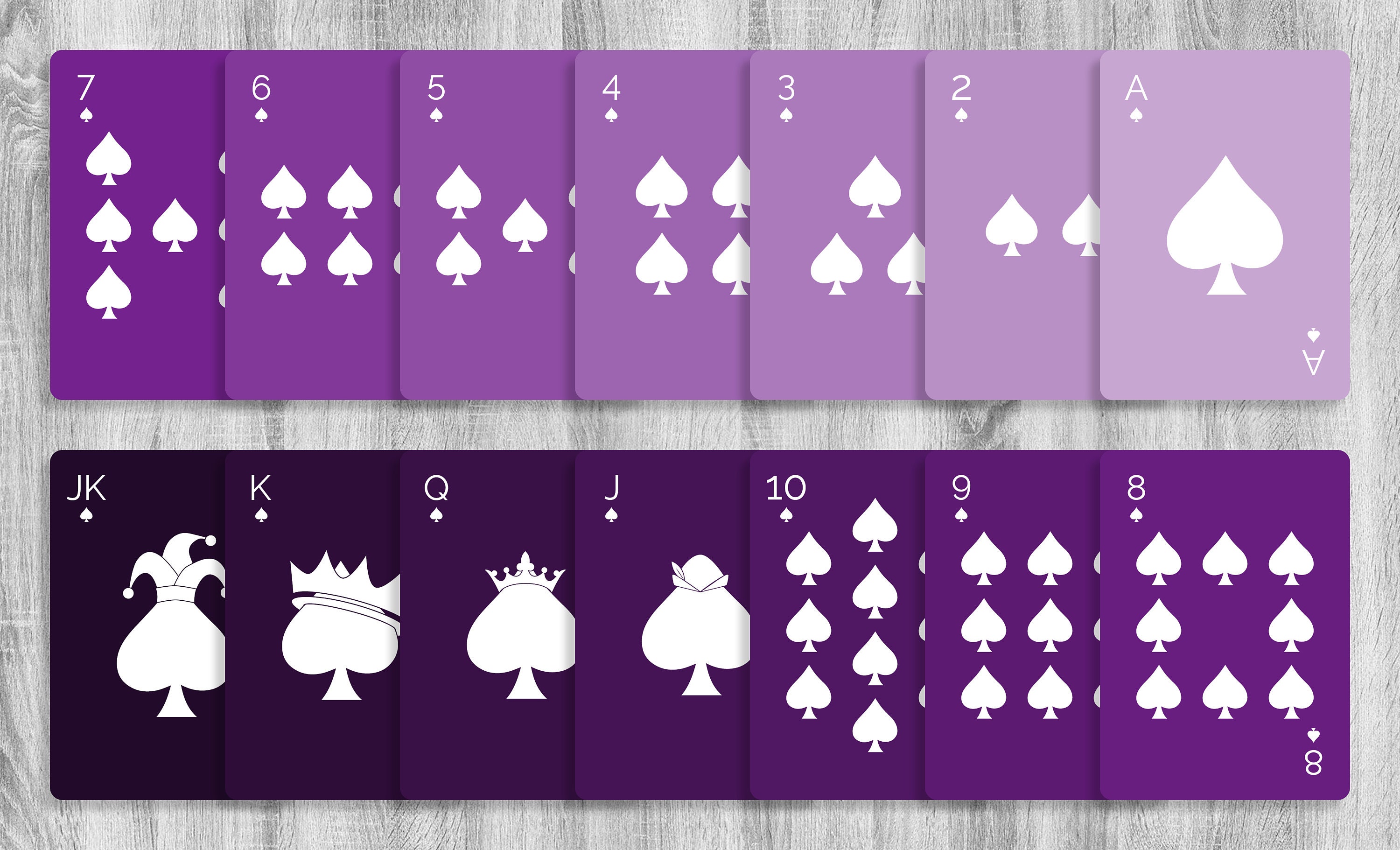 Gradient Playing Cards - Etsy