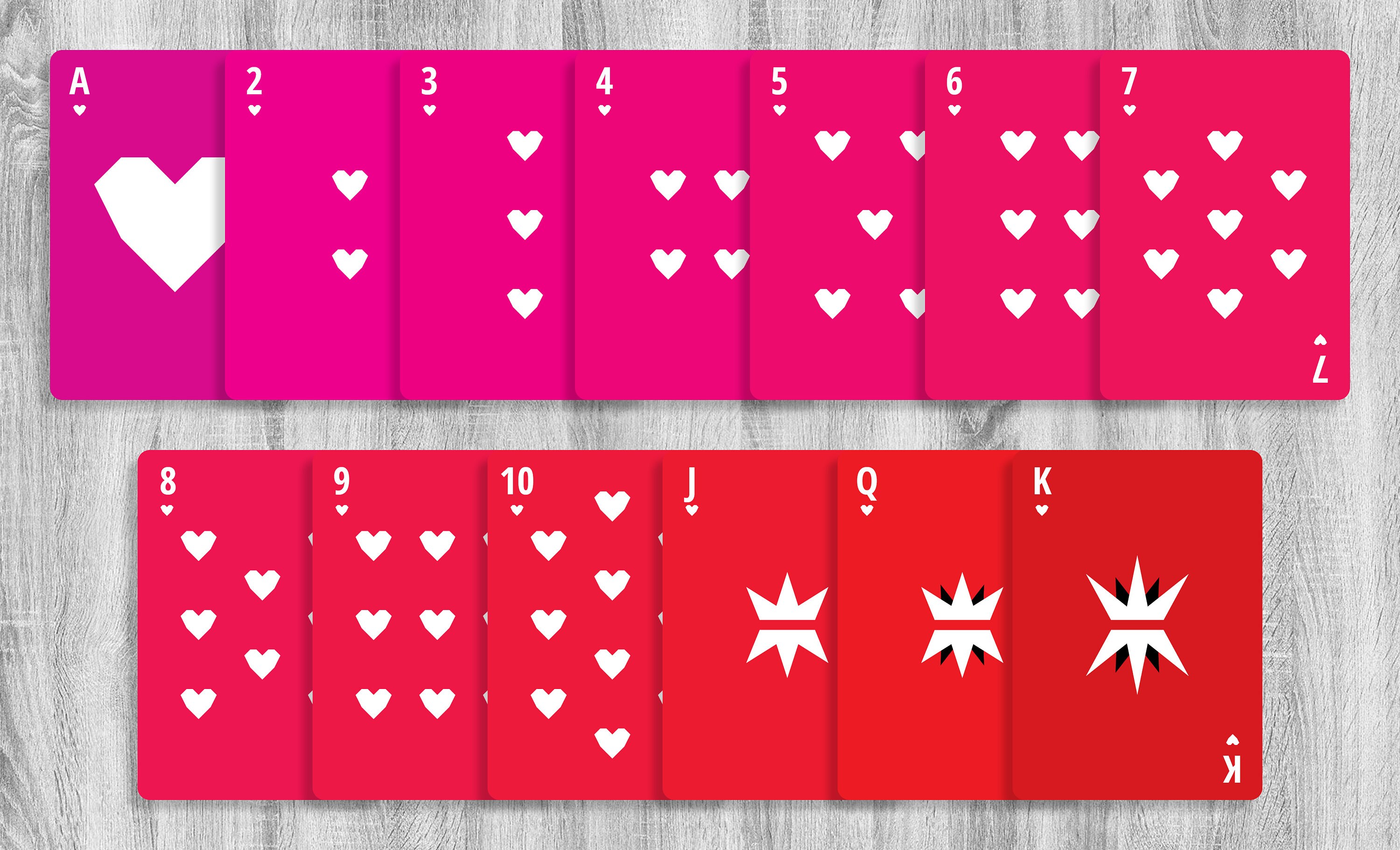 Rainbow Gradient Playing Cards - Etsy