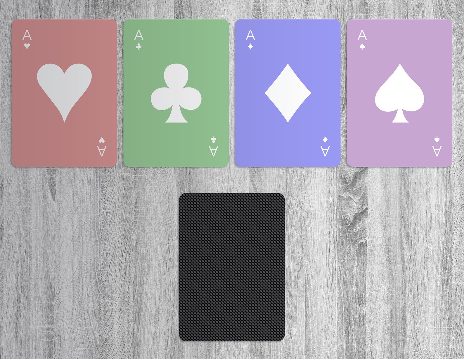 Gradient Playing Cards - Etsy