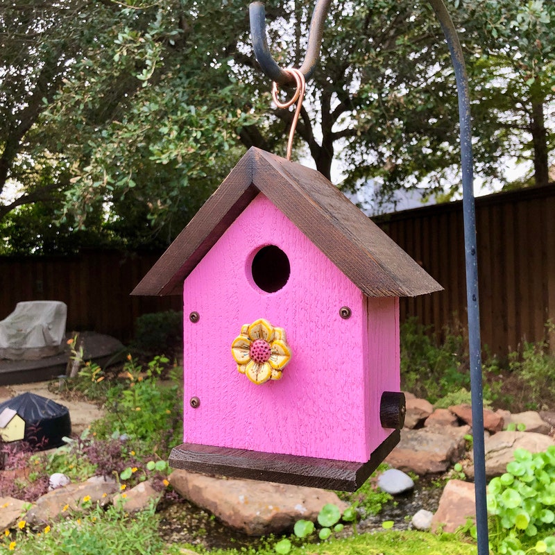 Pink Birdhouse - Etsy