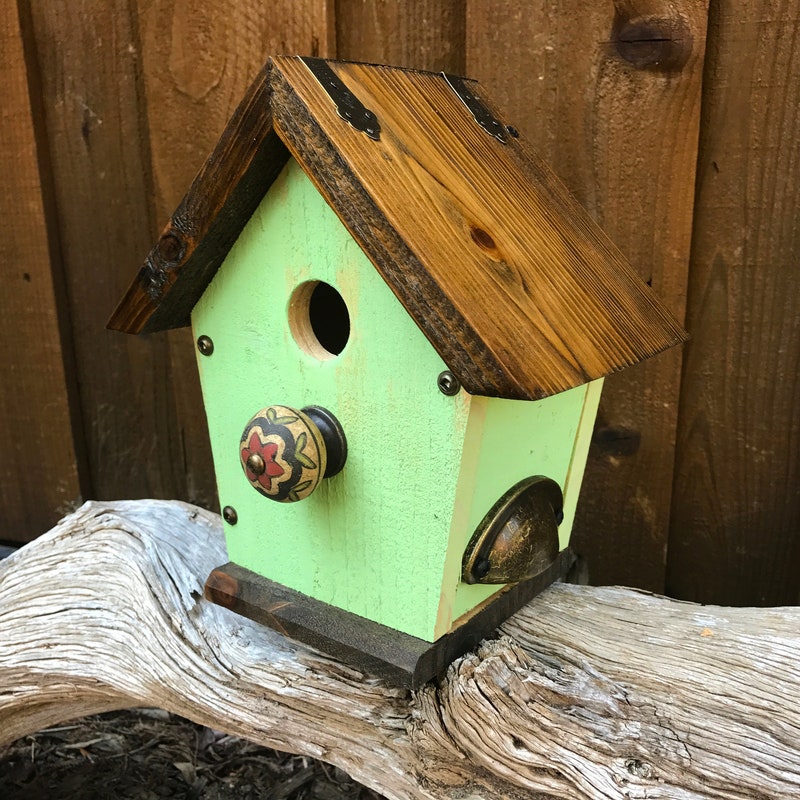 Rustic Birdhouse - Etsy