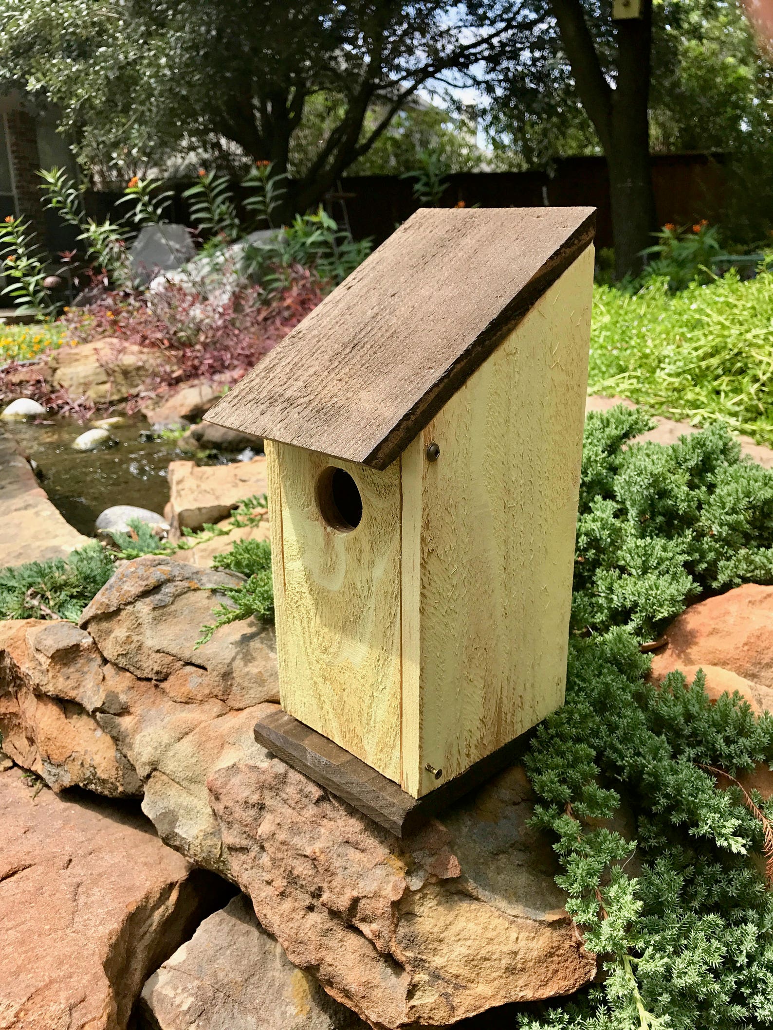 Rustic Bluebird House Cedar Wood Backyard Decor Garden - Etsy