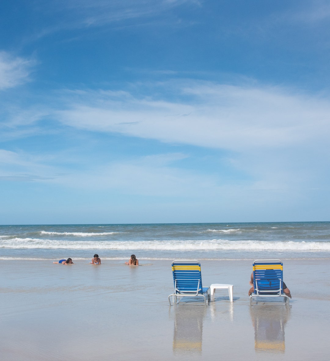 Beachgoers Bathing at the Atlantic Ocean in Orlando Florida - Etsy