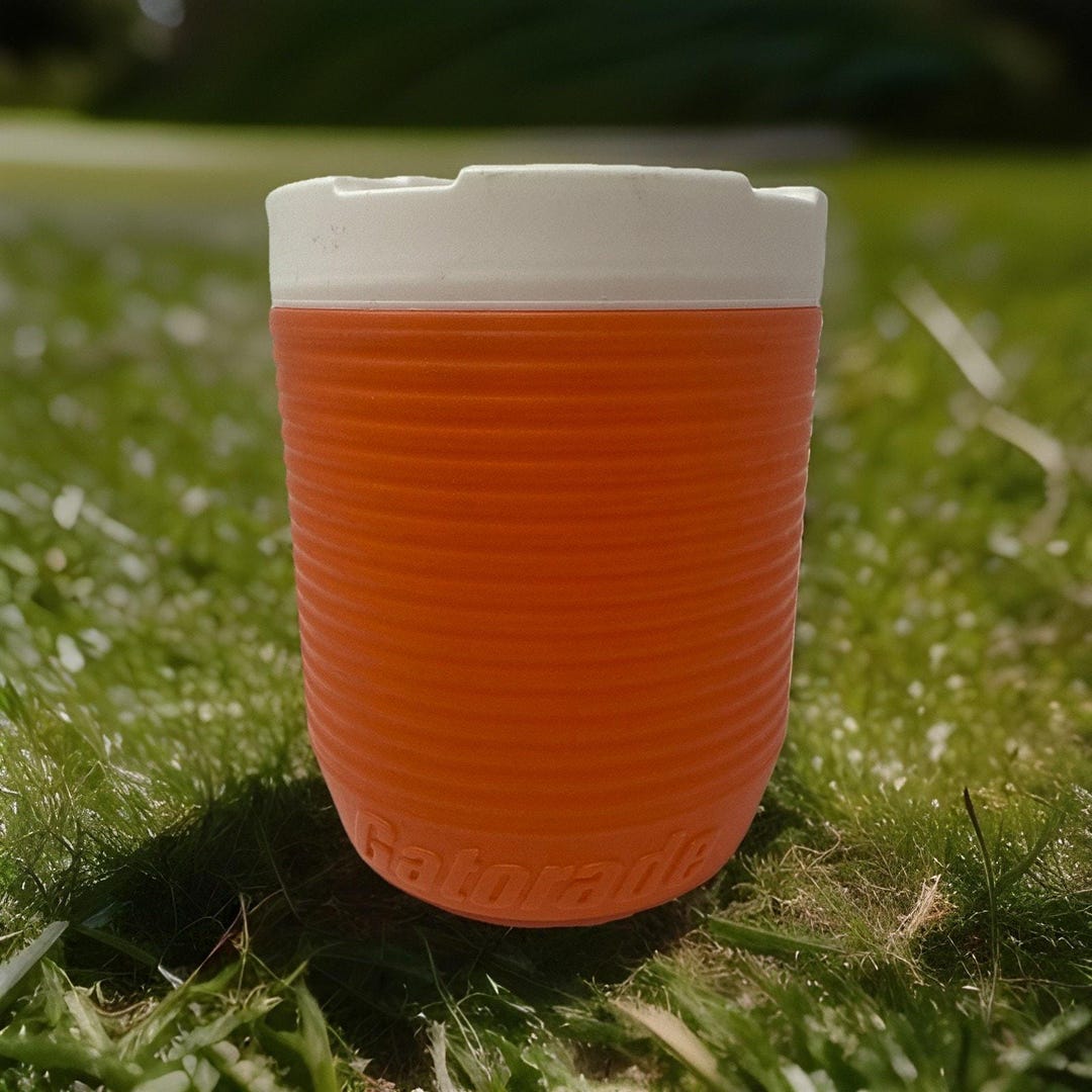 Vintage Powdered Gatorade Orange Container With Screw White Lid 1990s 4 ...