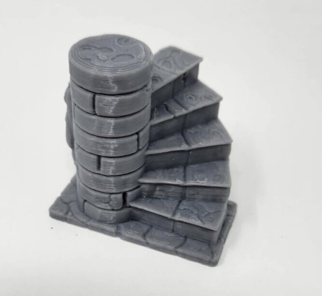 25mm Spiral Staircase Hasbro Avalon Hill Heroquest Compatible 3D ...