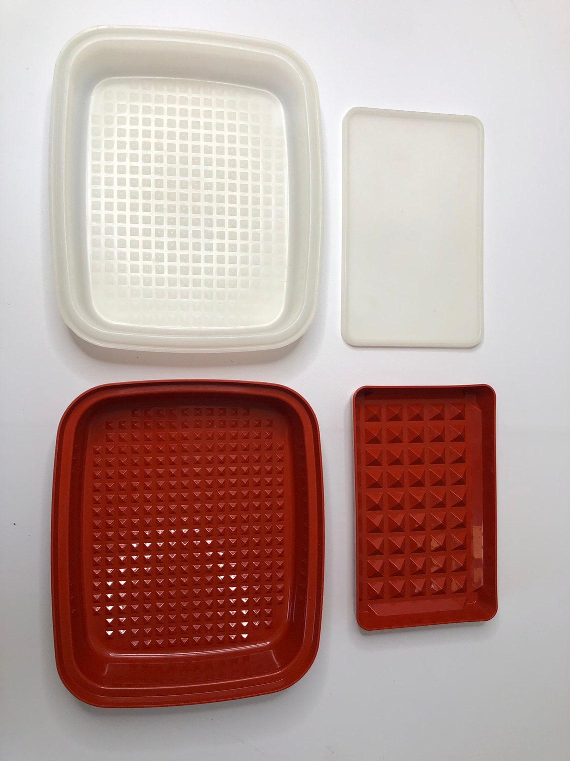VTG 70s / 80s Tupperware Meat Serving Tray & / or Hotdog and - Etsy