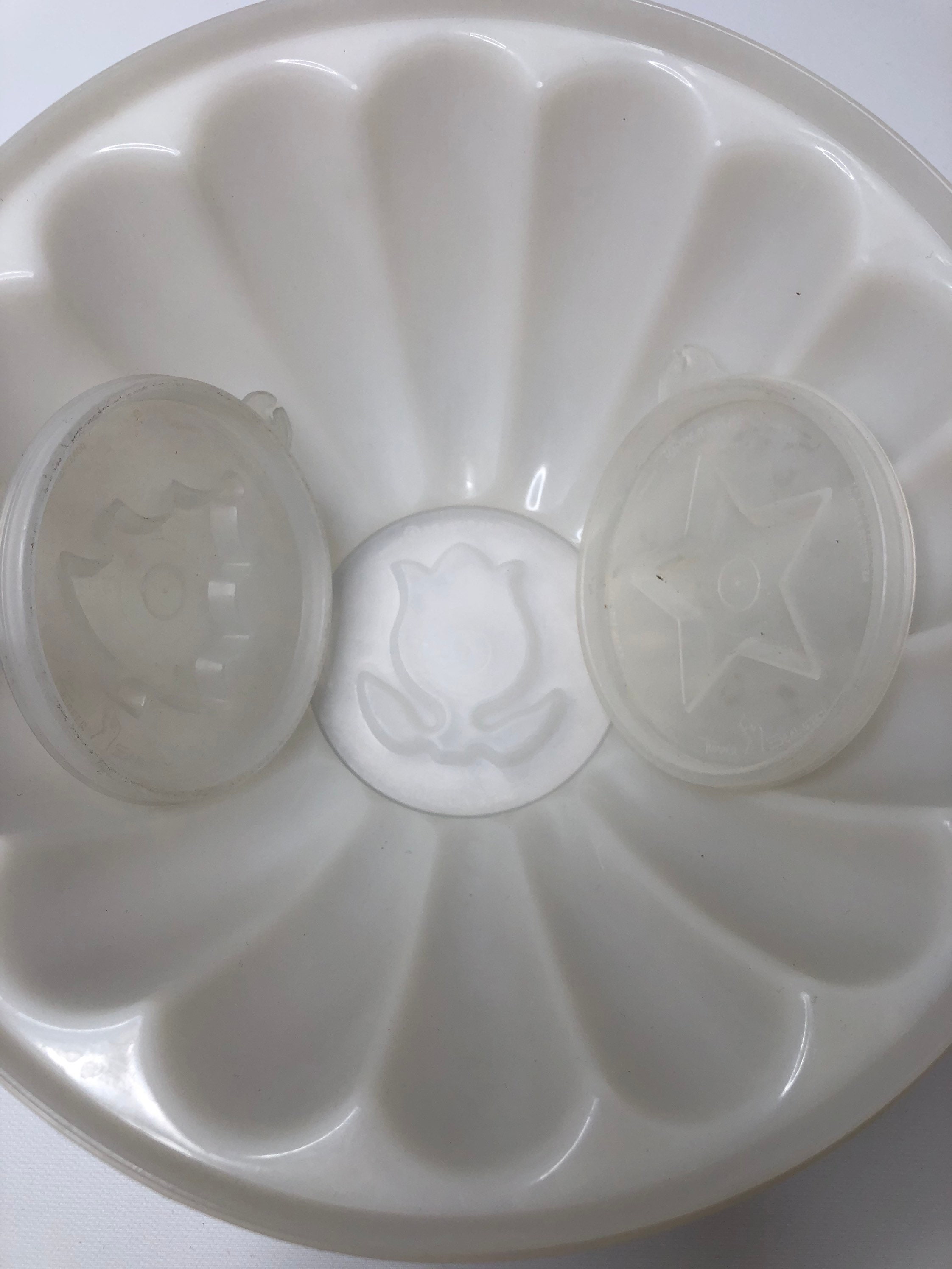 VTG 70s Clear Tupperware Jello Mold / Bowl With Switchable Center ...