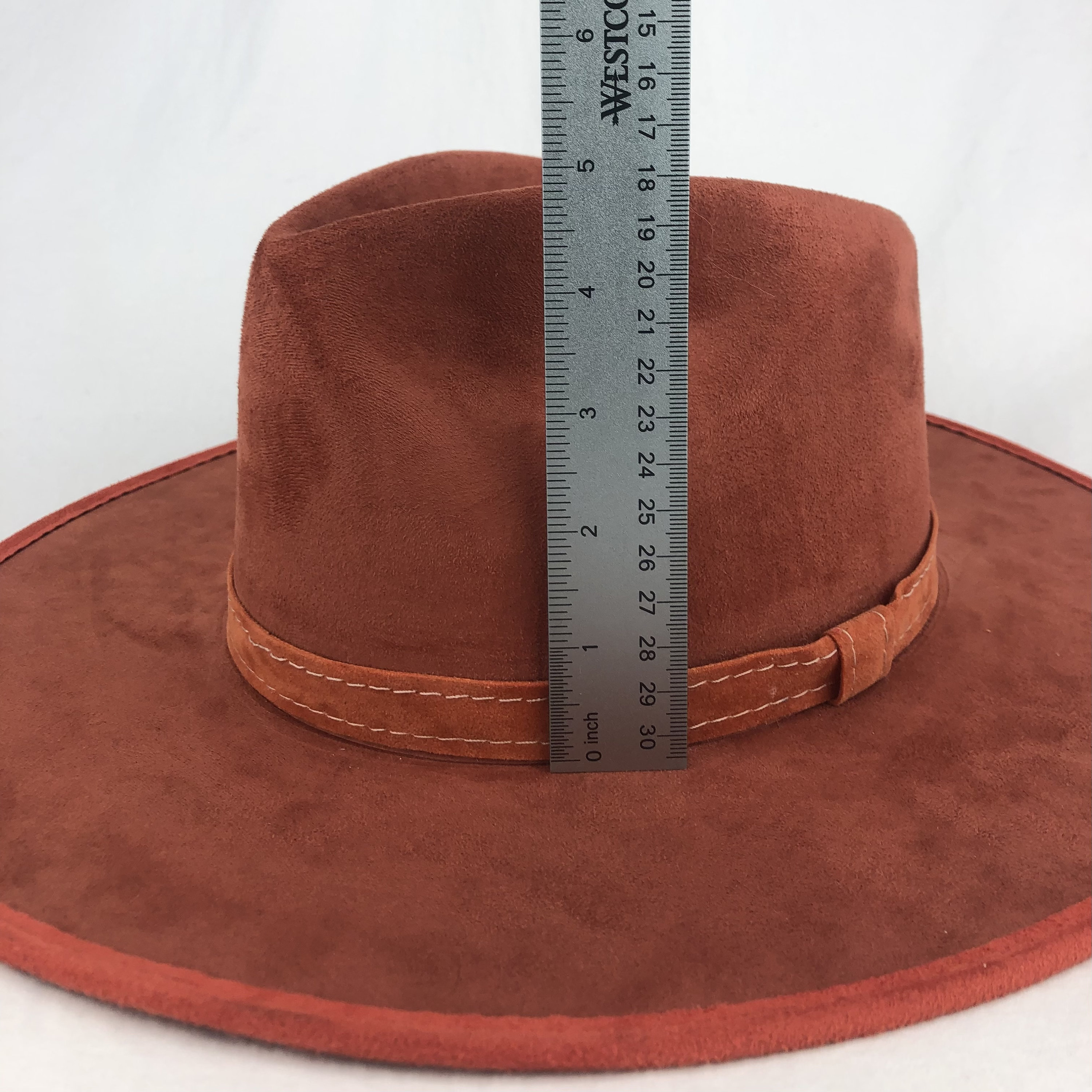 Rust Buzzing Brim Custom Suede Hat - Etsy