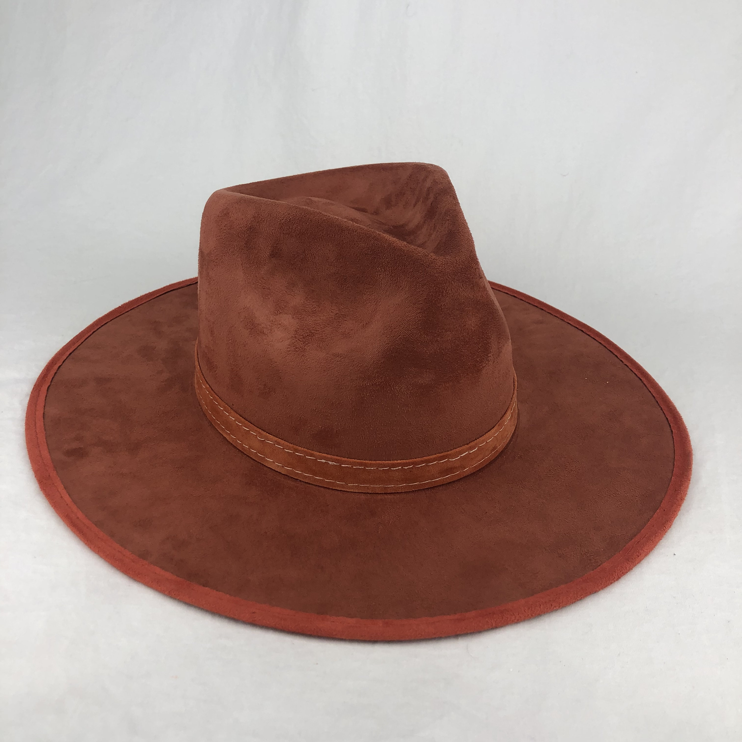 Rust Buzzing Brim Custom Suede Hat - Etsy