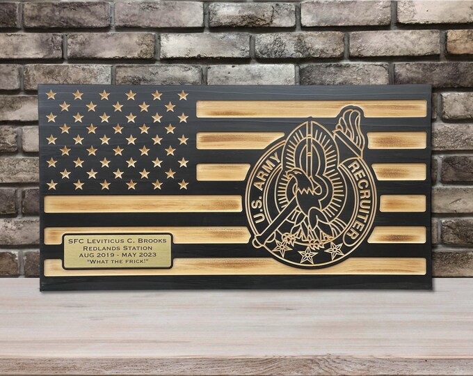 Army Recruiting Replica Guidon Plaque - Etsy