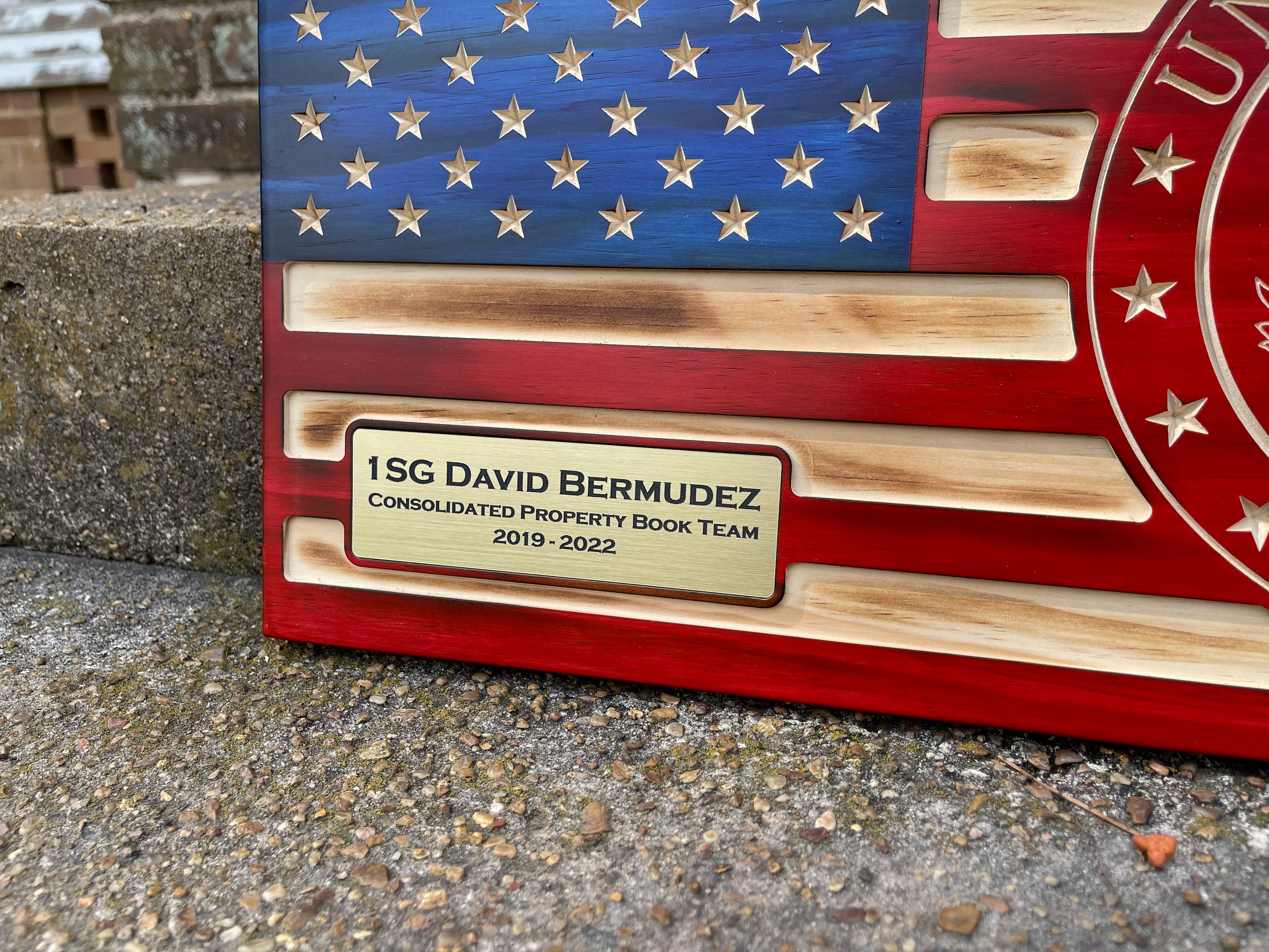 Personalized US Army Flag Personalized Wood Flag Military - Etsy