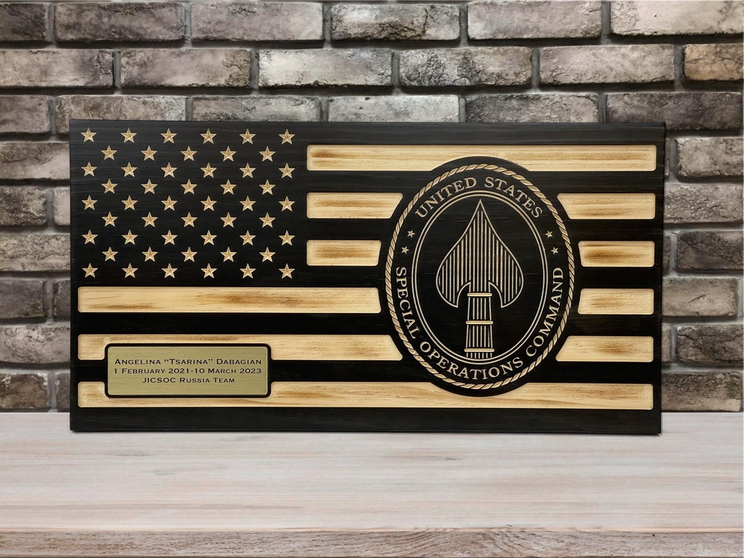 SOCOM Wooden Flag Plaque Gift! - Etsy
