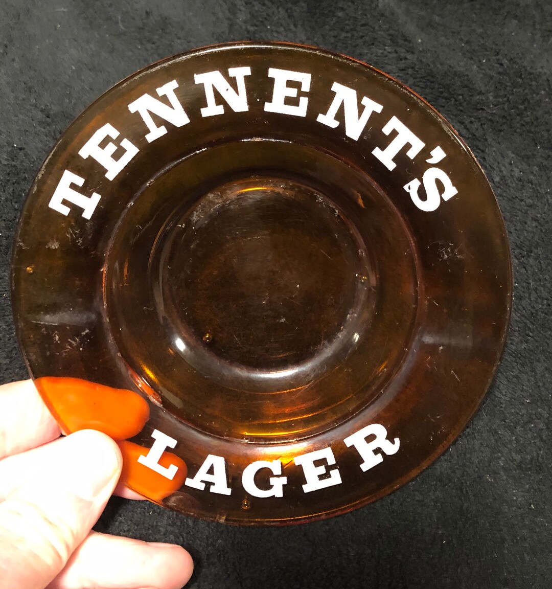 Tennant’s Lager Vintage Amber Glass Ashtray Beer - Etsy