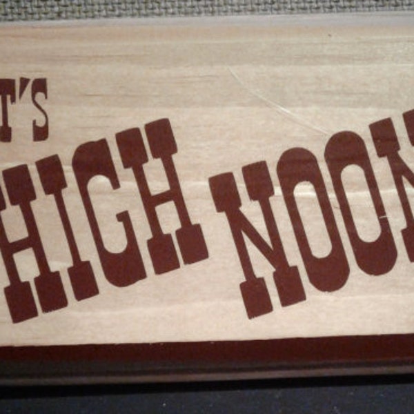 High Noon Sign - Etsy