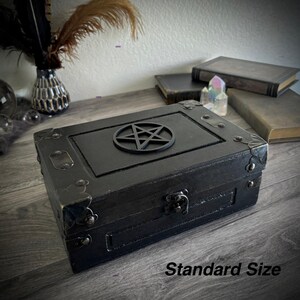 Handmade Altar Box - Pentacle Design - Wiccan Ritual Tarot Tabletop ...