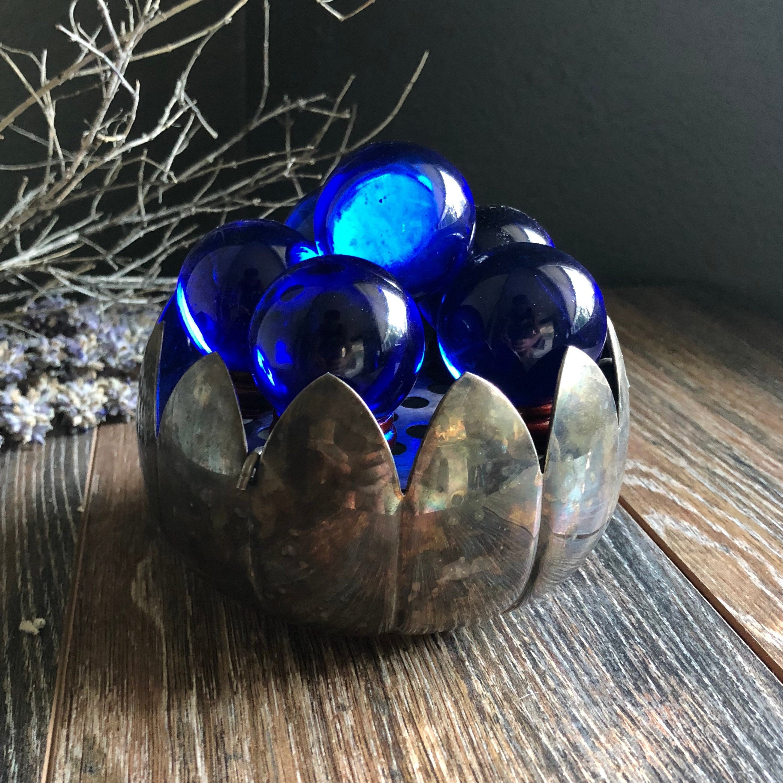 Cobalt Blue Crystal Ball 1.5 Leaded Crystal Sphere | Etsy