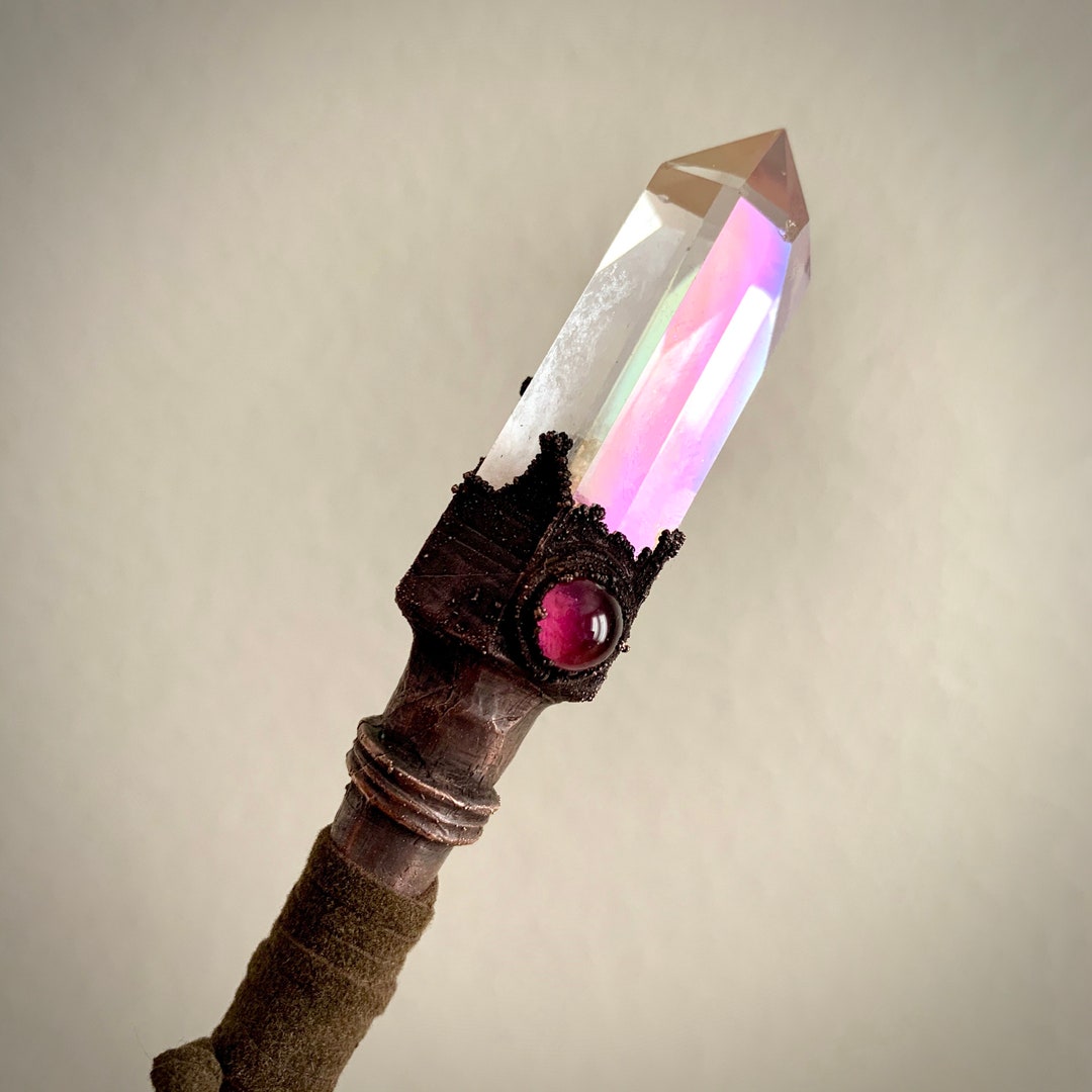 Crystal Wand - ‘amarna, Spark of the Daydreamer’ - Handmade Heirloom ...